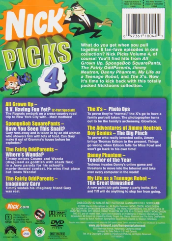 Nick Picks Volume 4 | Encyclopedia SpongeBobia | Fandom