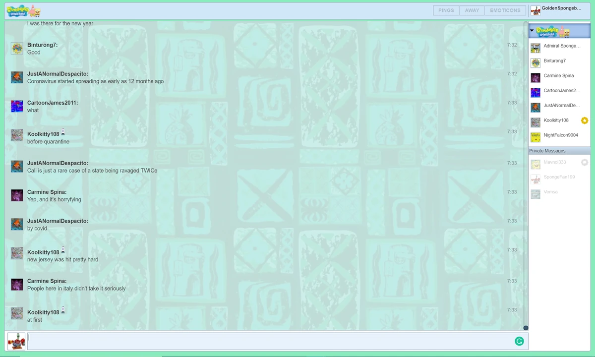 User blog:GoldenSpongebob/ESB Chat photos | Encyclopedia SpongeBobia ...