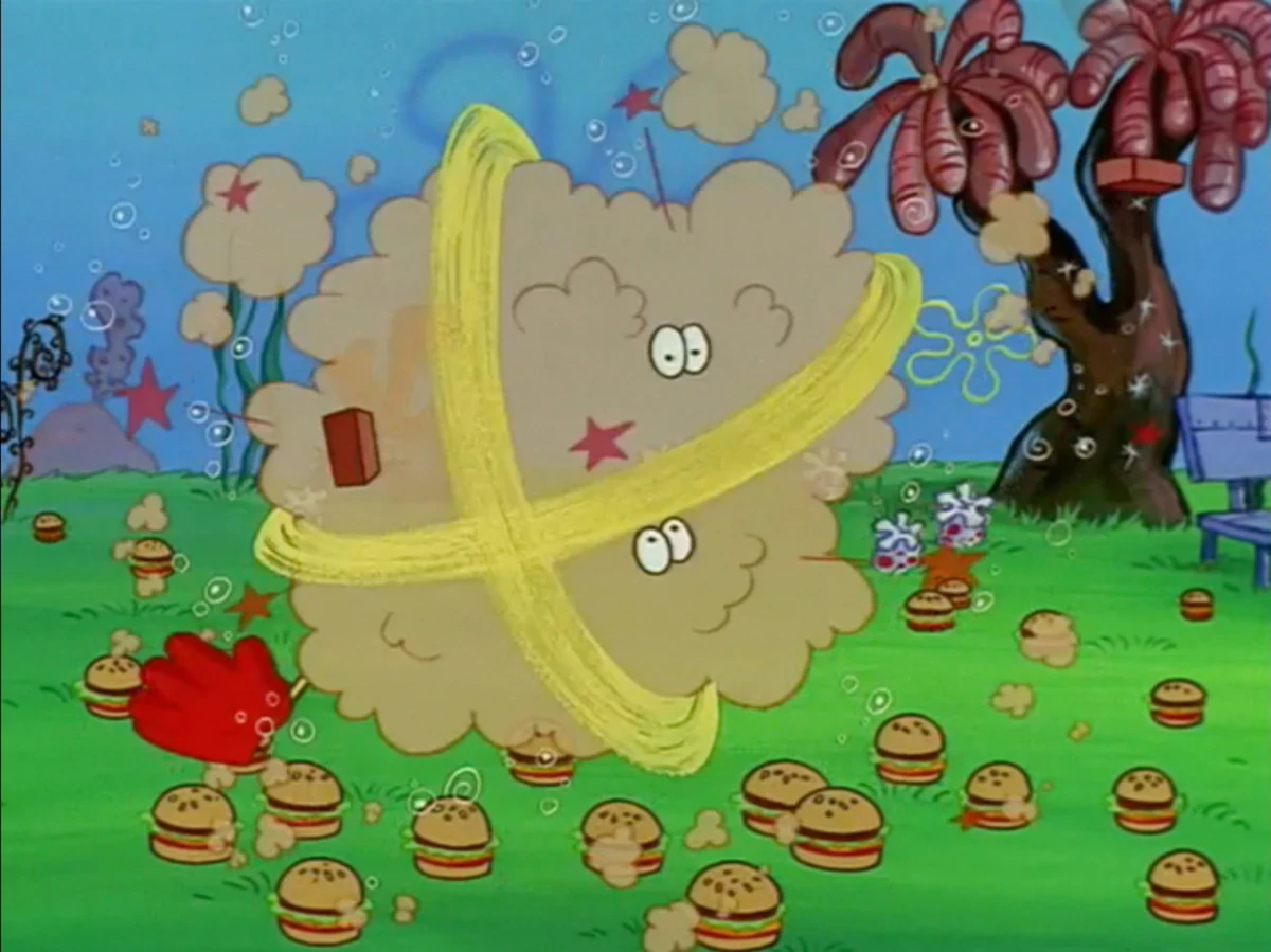 Cartoon Fighting Cloud