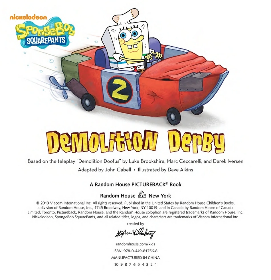 Demolition Derby (book)/gallery | Encyclopedia SpongeBobia | Fandom