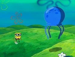 Blue Jellyfish From Spongebob