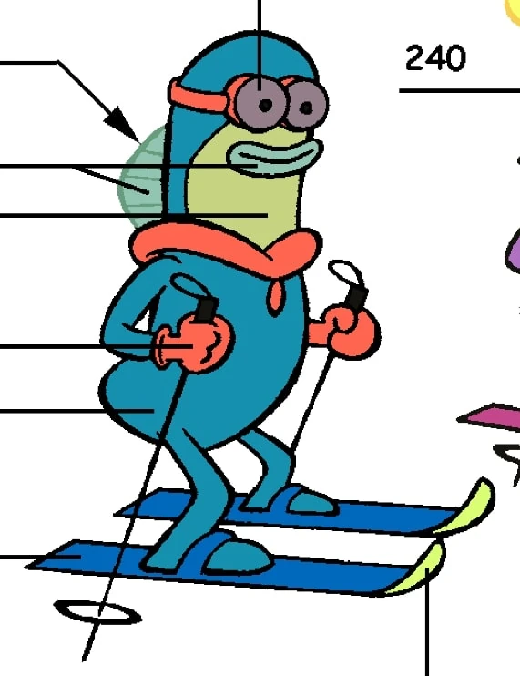 Spongebob Mountain Fish On Fire