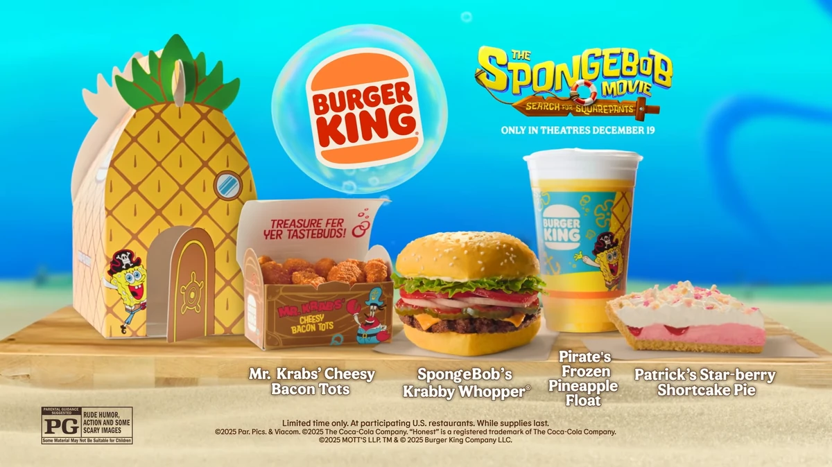 The SpongeBob Movie: Search for SquarePants Burger King promotion ...