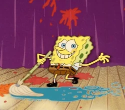 Spongebob Mopping