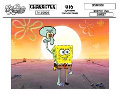 Spongebob And Squidward Morphed Together