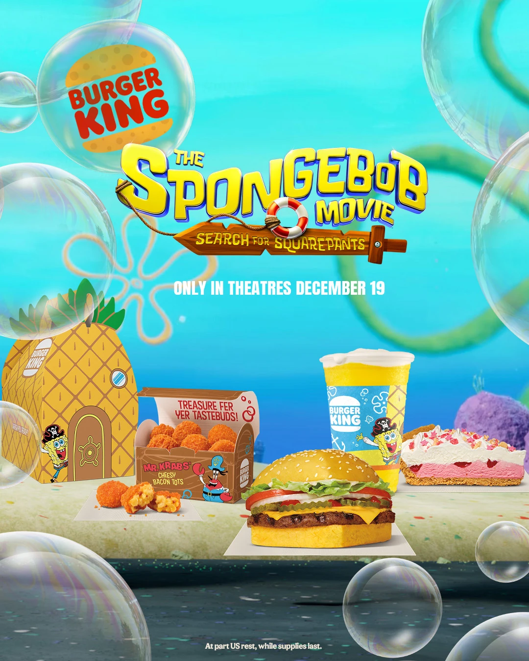 The SpongeBob Movie: Search for SquarePants Burger King promotion ...