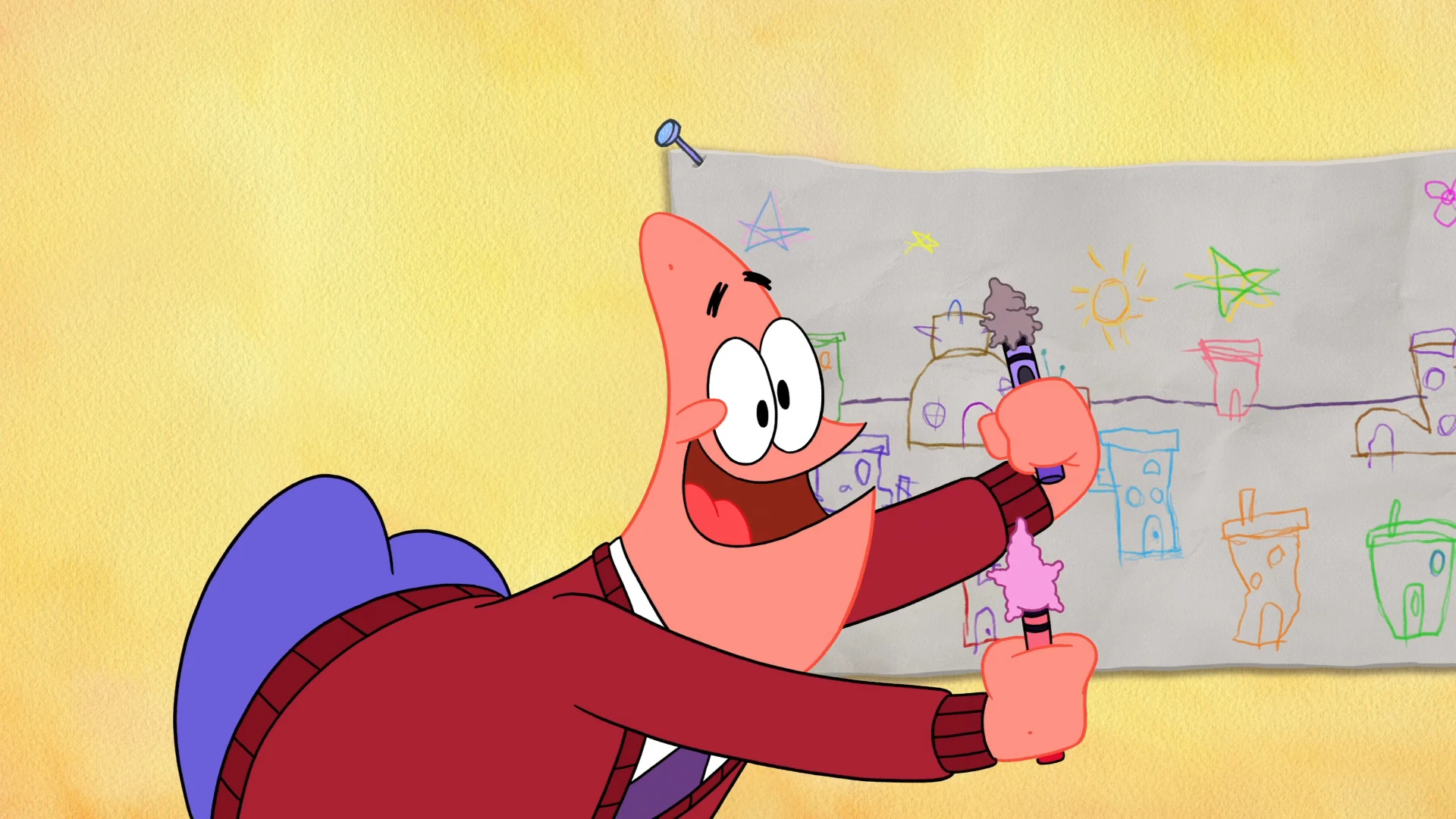 Patrick Star Sendo Preguicoso