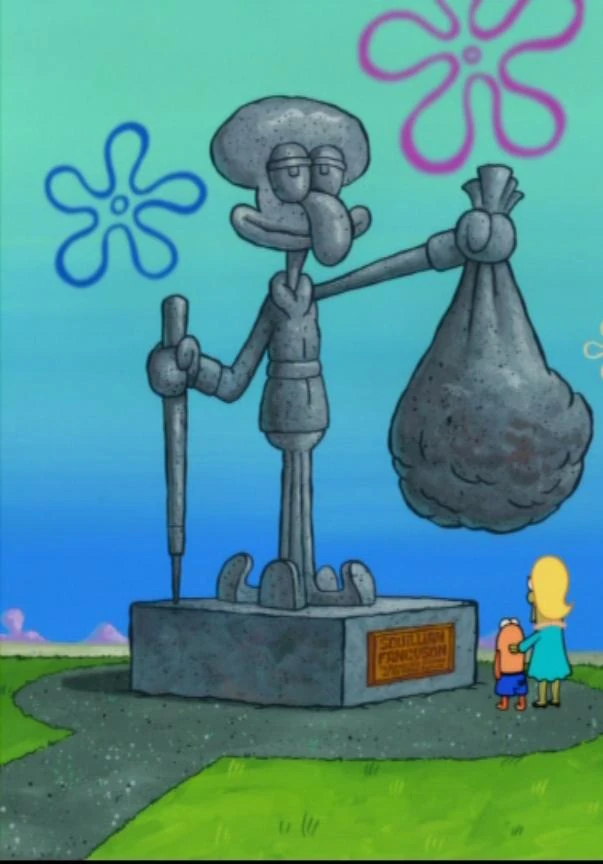Squilliam Fancyson's statue | Encyclopedia SpongeBobia | Fandom