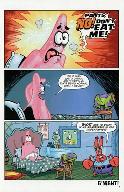 patrick eating spongebob comic