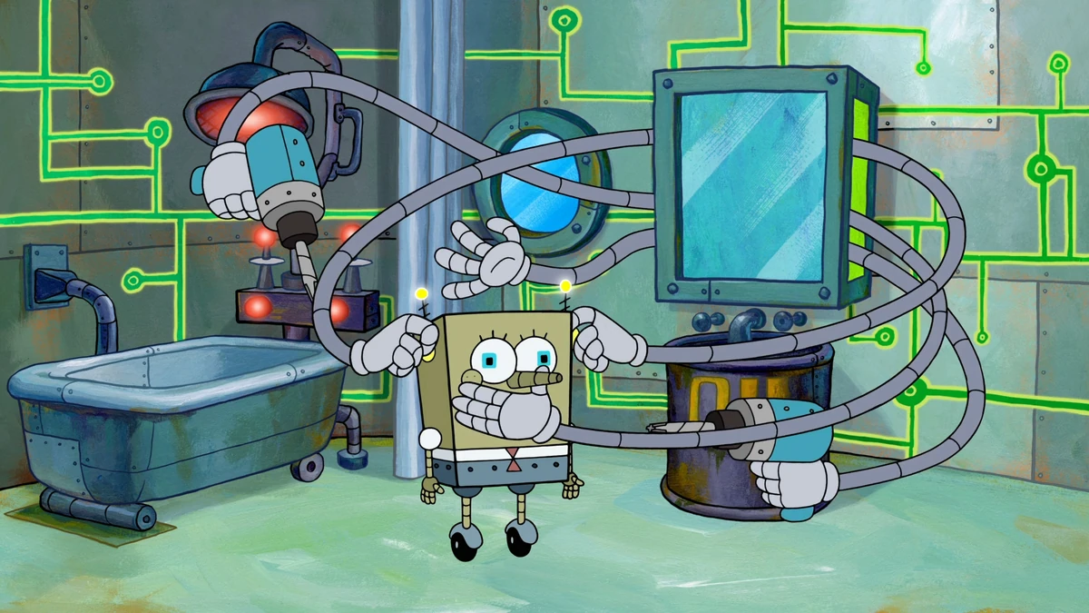 Bathroom mirror robot/gallery | Encyclopedia SpongeBobia | Fandom