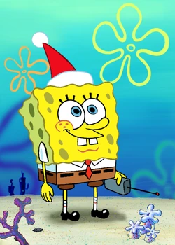 spongebob coloring sheet christmas