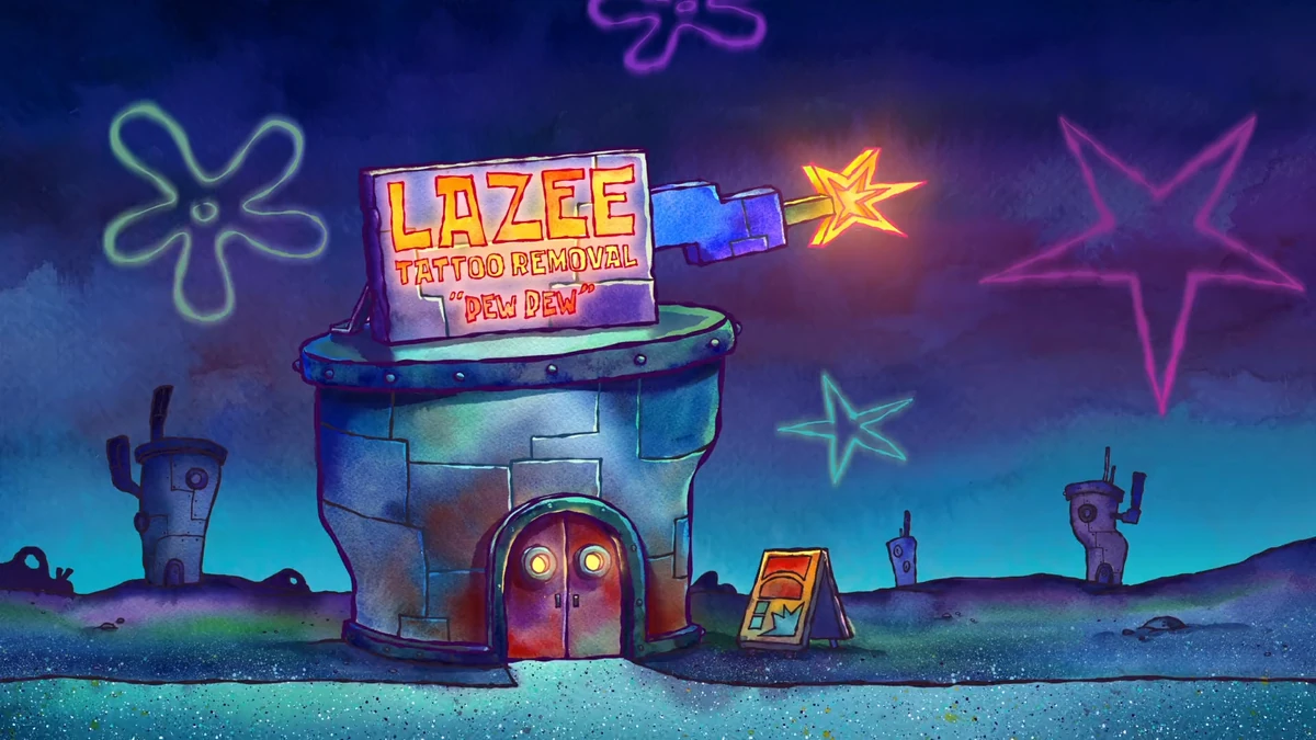Lazee Tattoo Removal | Encyclopedia SpongeBobia | Fandom