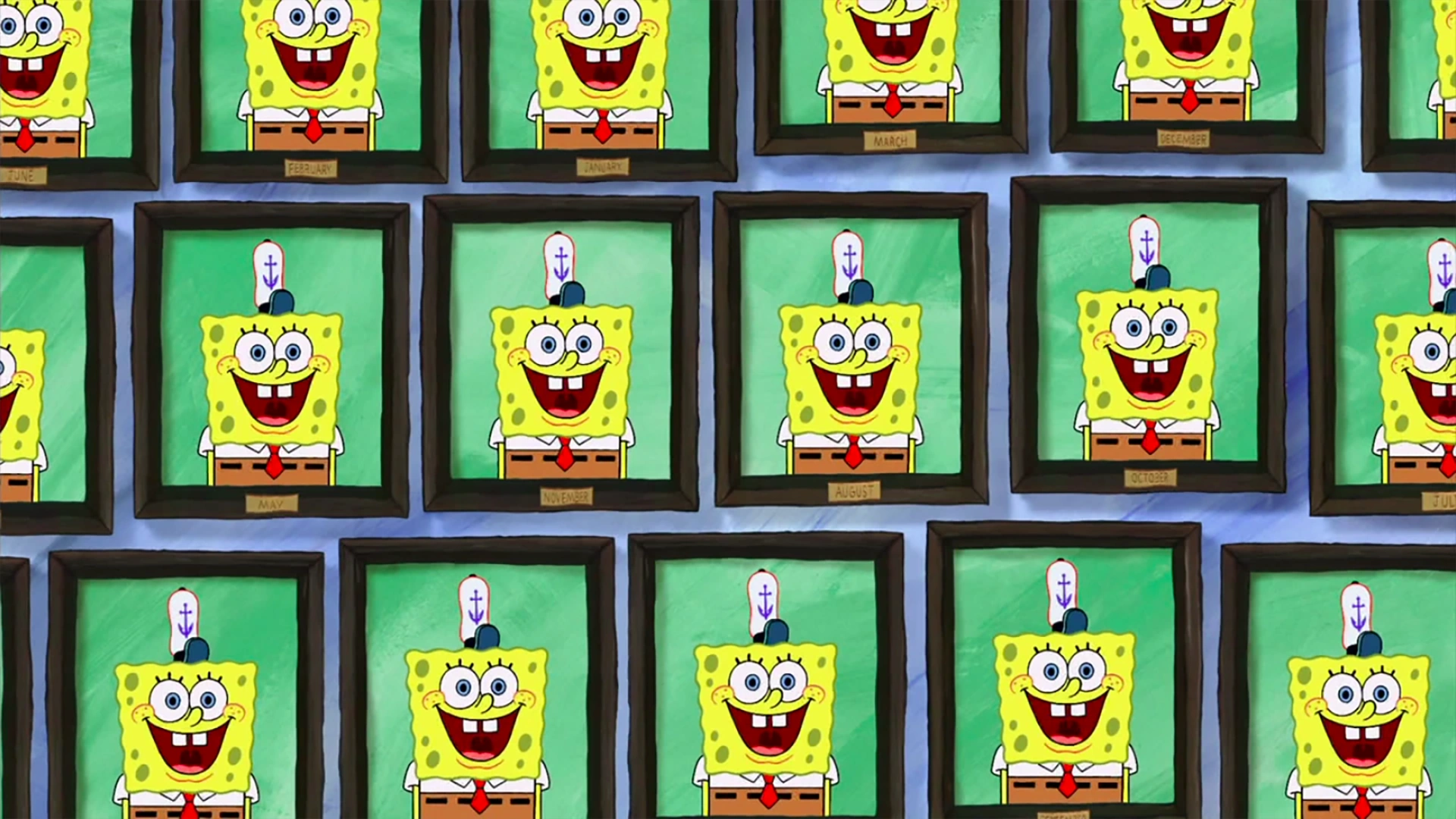 Spongebob Employee Of The Month Wall