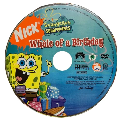 Spongebob Whale Of A Birthday Dvd
