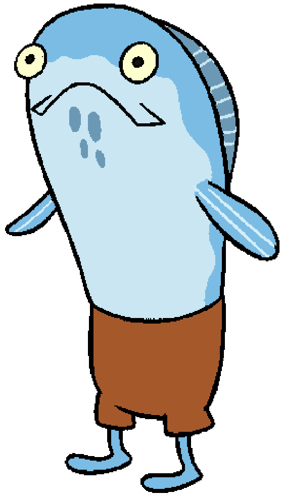 Spongebob Blue Fish