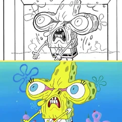 spongebob funny faces stuck