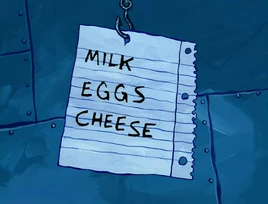 Floating shopping list | Encyclopedia SpongeBobia | Fandom