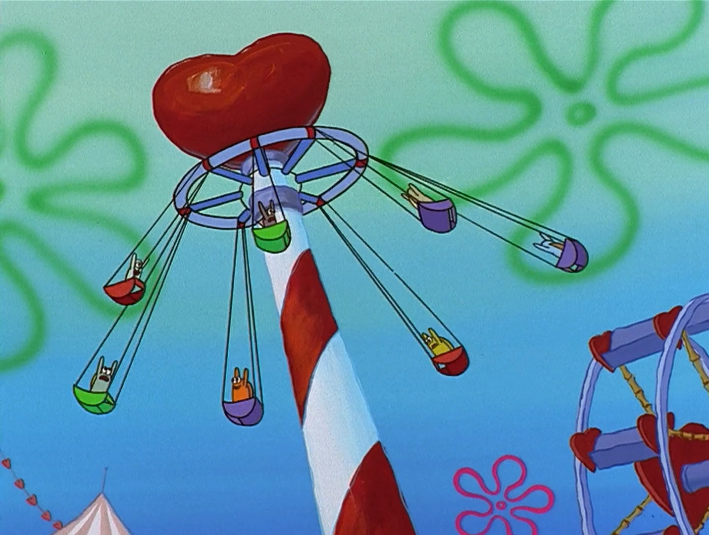 Squidward And Spongebob Connected Heart