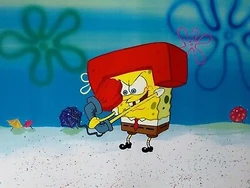 Spongebob Karate Chopping