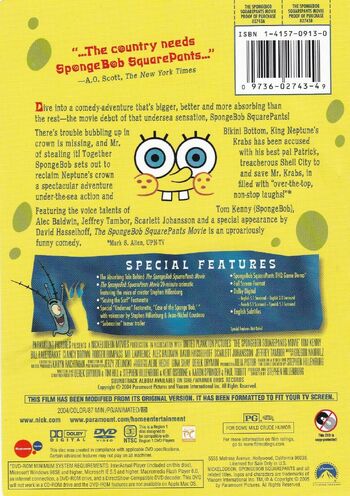 The SpongeBob SquarePants Movie (DVD) | Encyclopedia SpongeBobia | Fandom