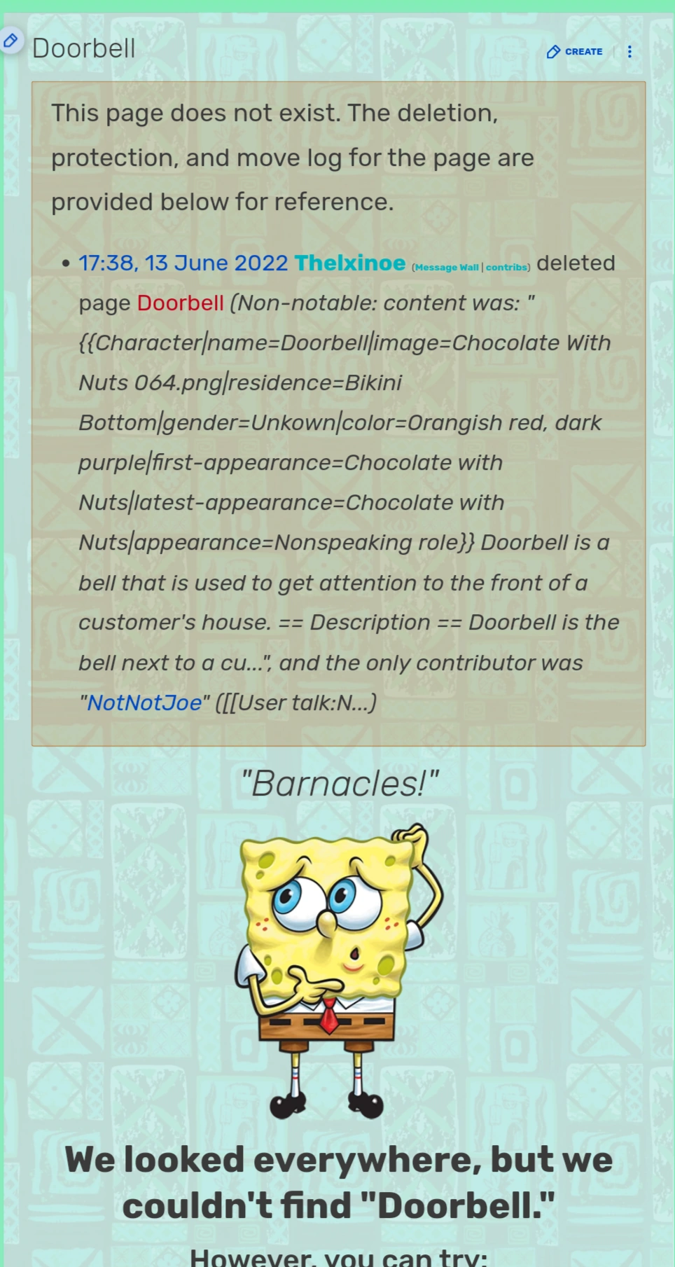User blog:NotNotJoe/Justice for Doorbell | Encyclopedia SpongeBobia ...