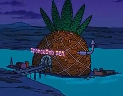 spongebob house without background