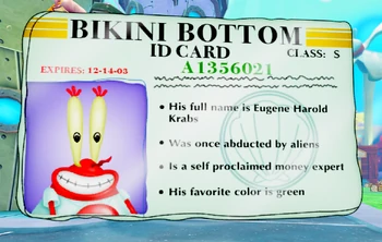 Mr. Krabs' driver's license | Encyclopedia SpongeBobia | Fandom