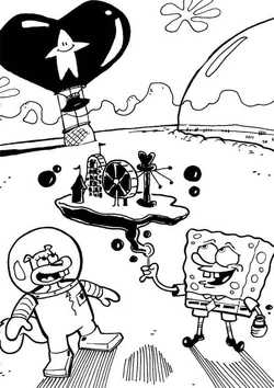sponge bob valentine coloring pages