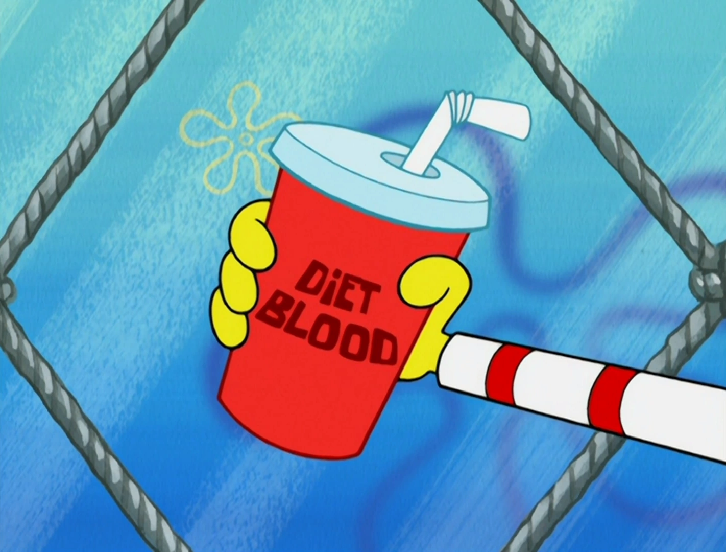 Spongebob Drinking