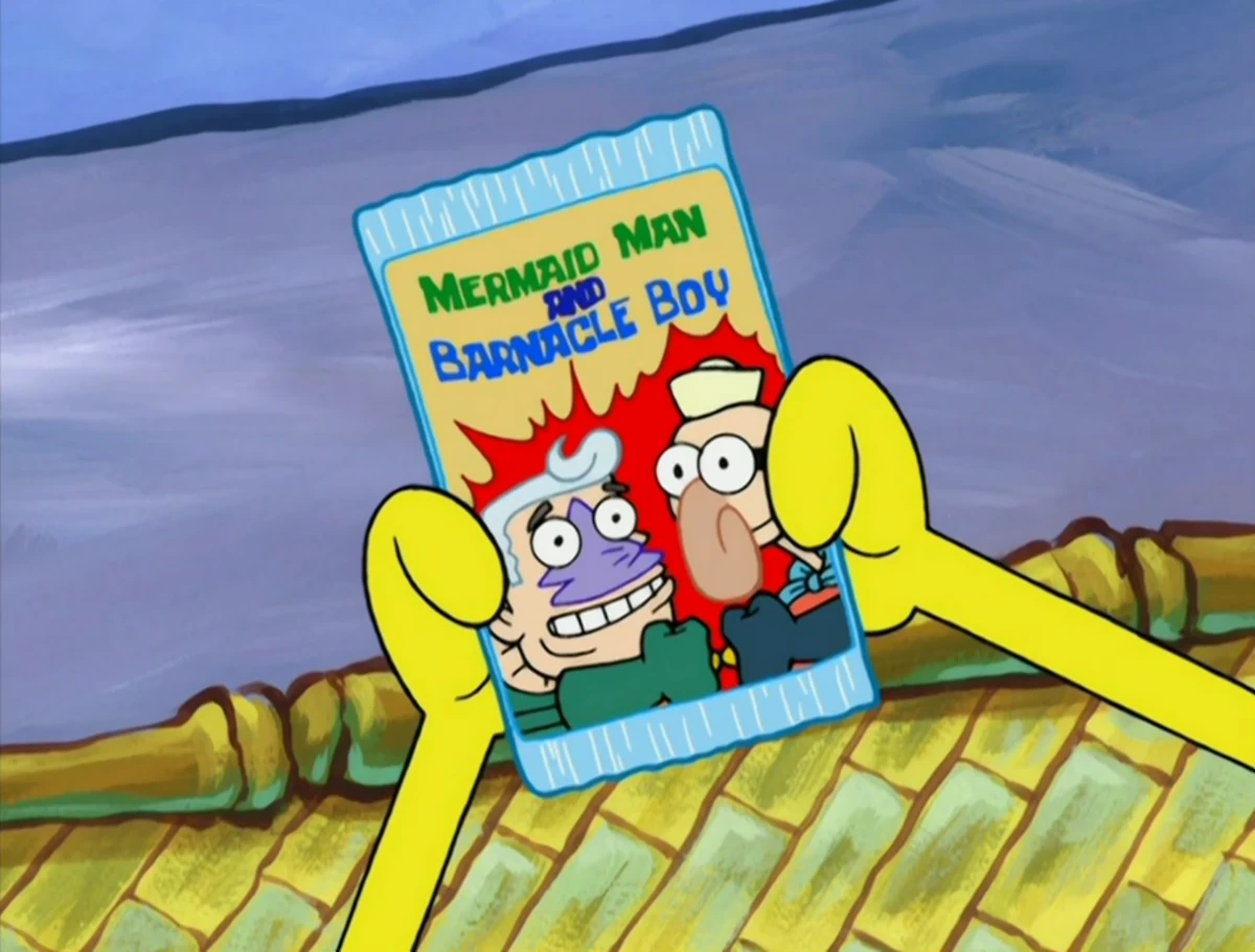 Pack of Mermaid Man and Barnacle Boy cards | Encyclopedia SpongeBobia ...