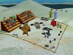 Spongebob Muscle Beach