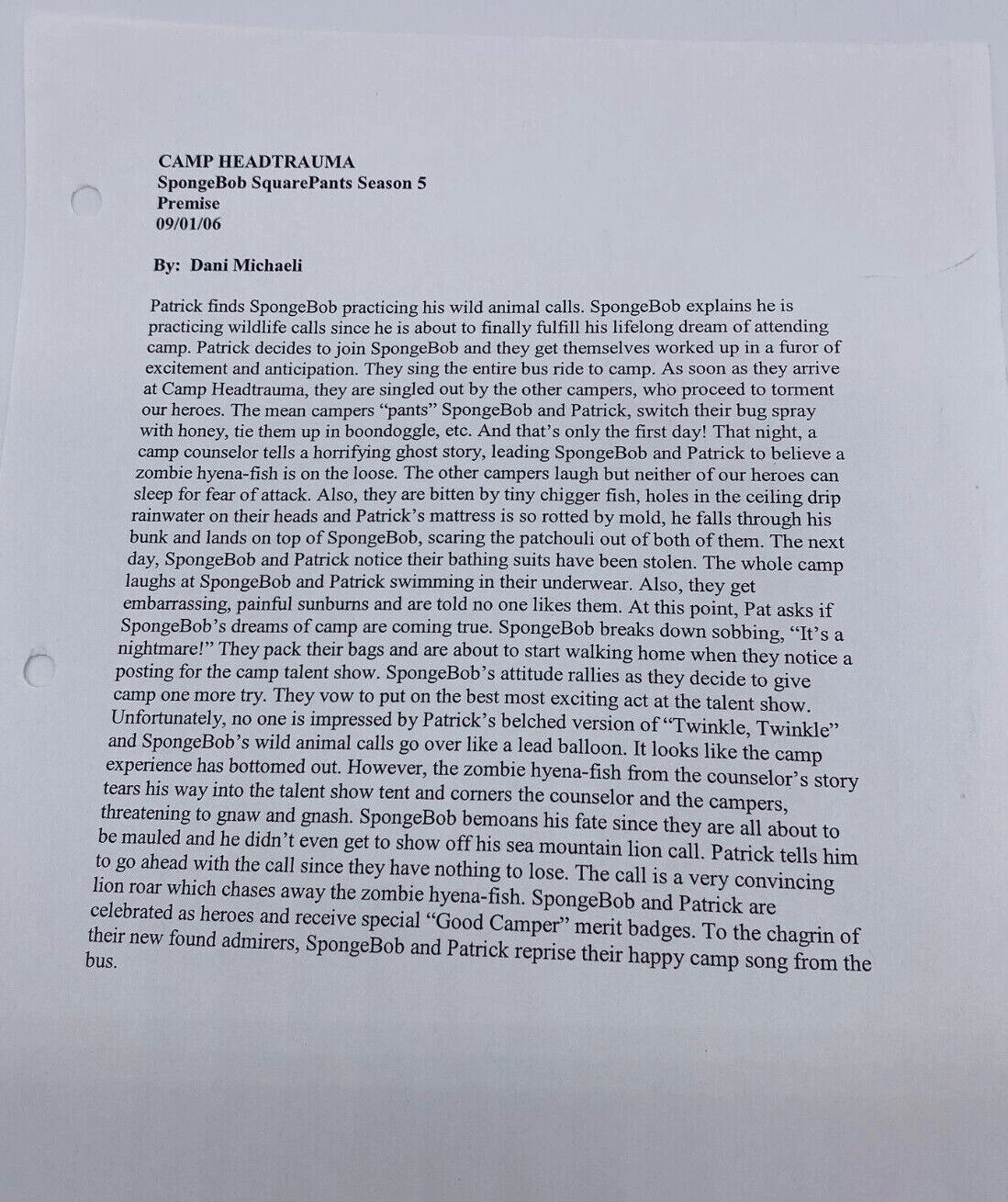 User blog:Derpsic/SpongeBob Episode Outlines | Encyclopedia SpongeBobia ...