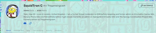 User blog:SquidTron C/20,000 Edits! | Encyclopedia SpongeBobia | Fandom