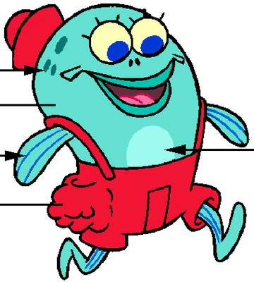 Spongebob Blue Fish