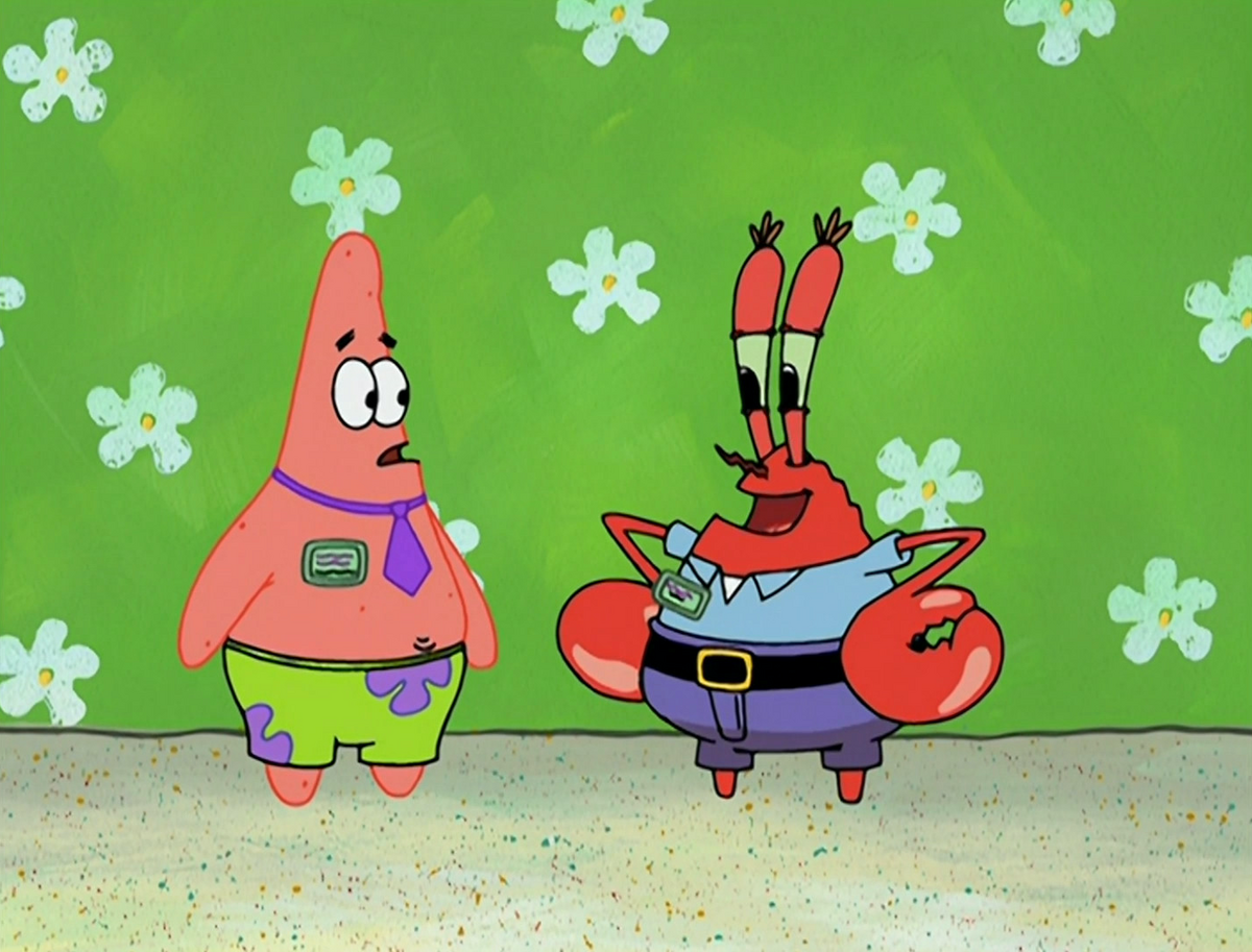 Spongebob Squarepants Patrick Star Mr Krabs Plankton