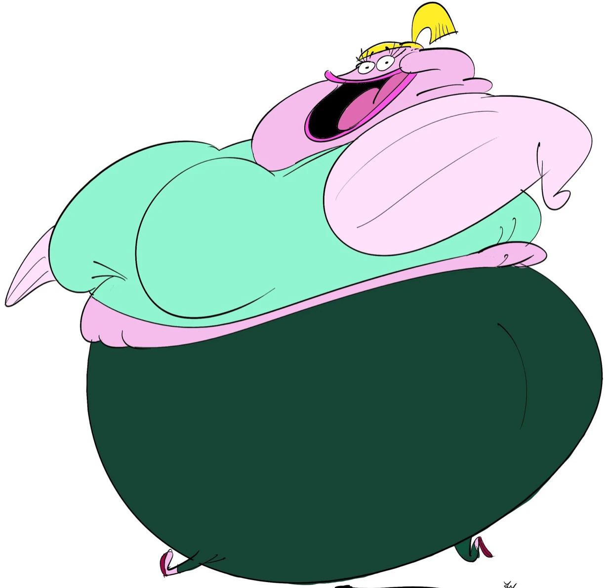 Spongebob Fish Characters Pink Lady