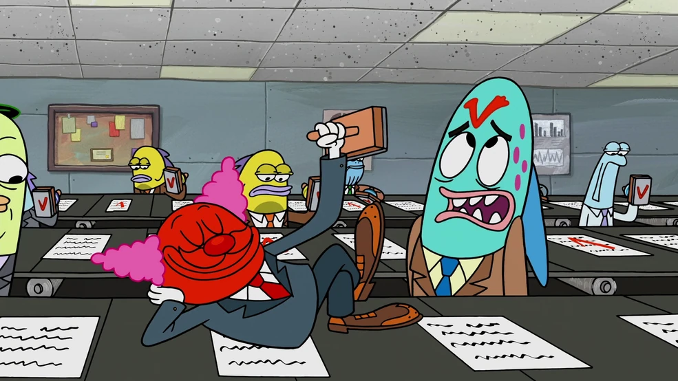 angry fish spongebob