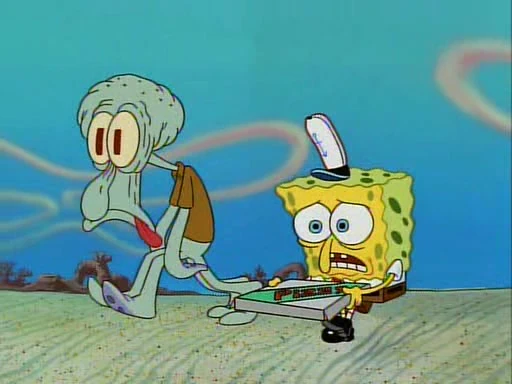 Exhausted Squidward