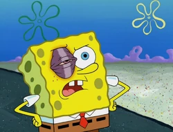 Blackened Sponge Spongebob