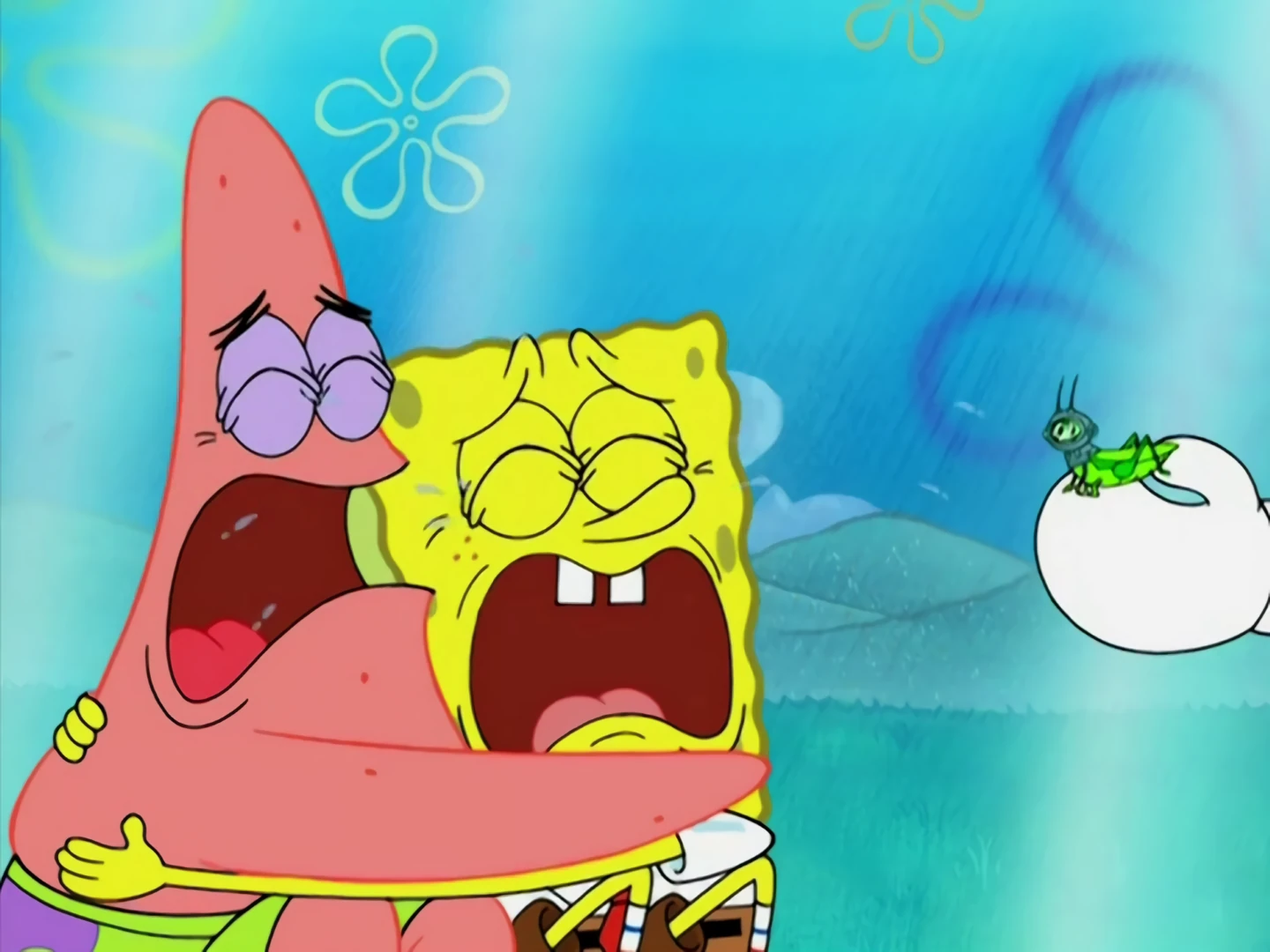 spongebob squarepants sandy crying