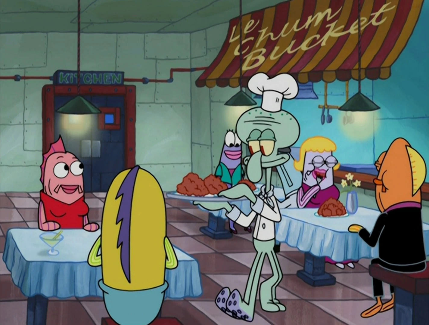 Spongebob And Squidward At Work