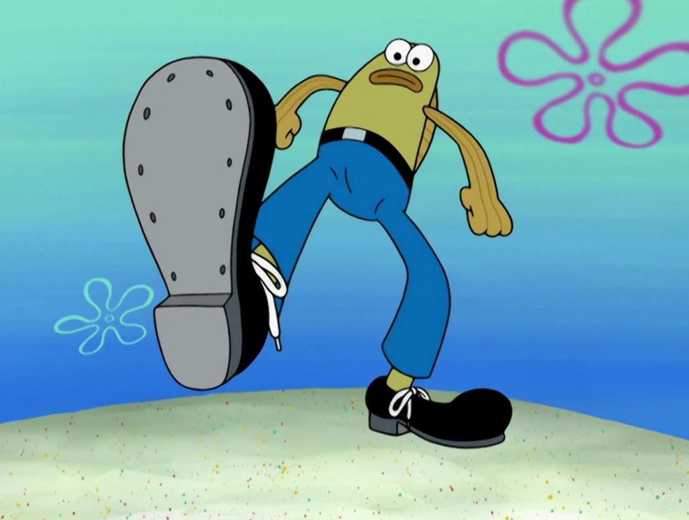 Spongebob Fish At Work