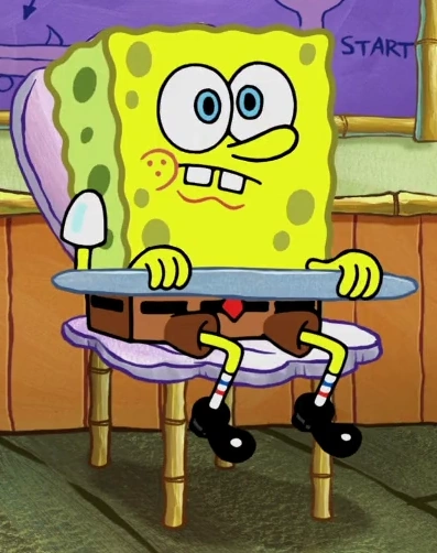 Spongebob Sitting Down