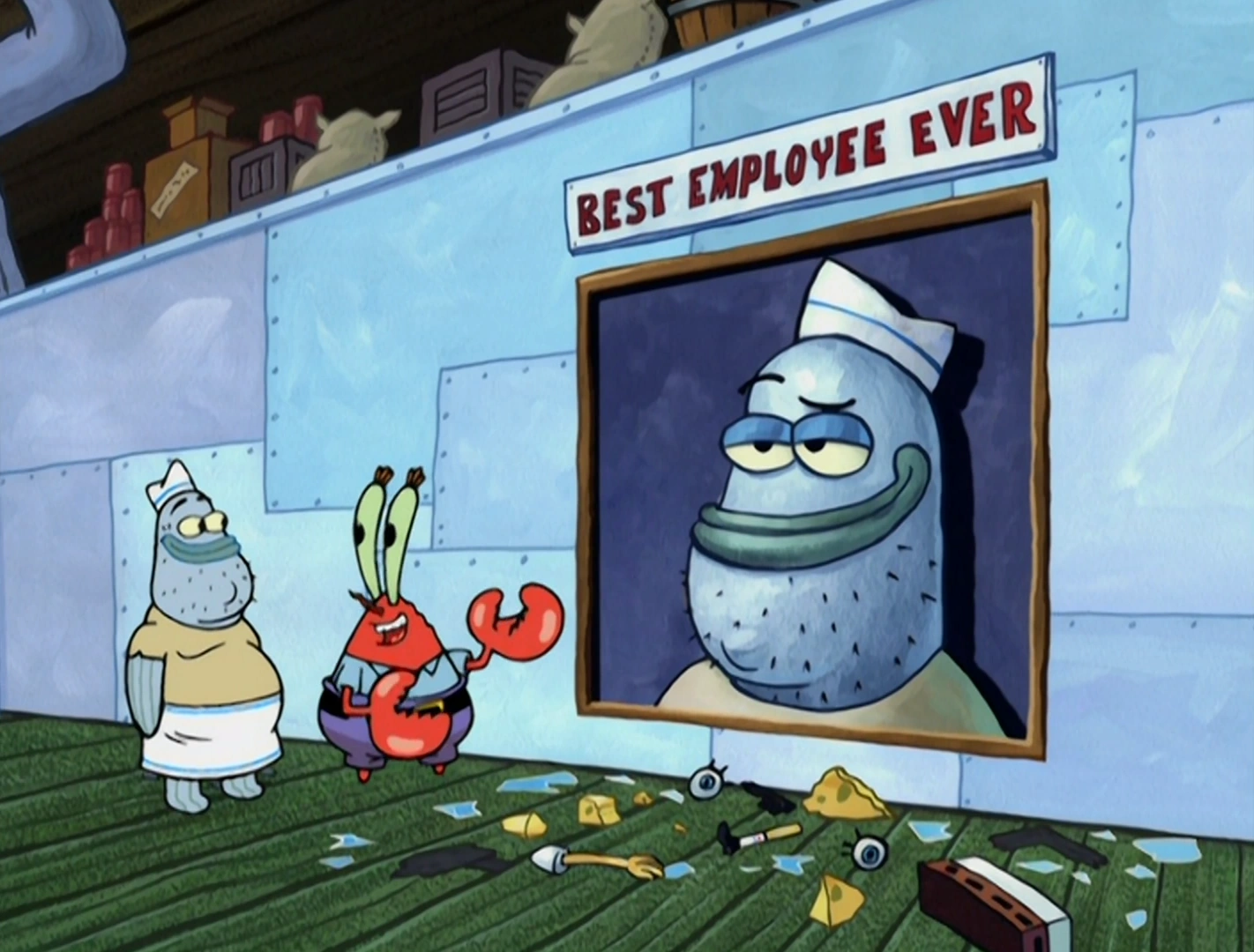 Spongebob Employee Of The Month Anchor