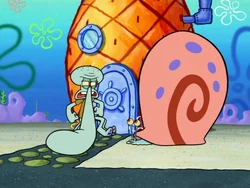 Squidward As A Snail