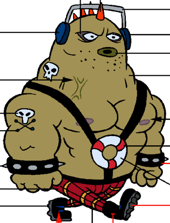 Mohawk brute 1 | Encyclopedia SpongeBobia | Fandom