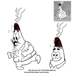 Patrick Star Smoking Weed