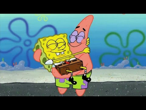 Patrick And Spongebob Kissing