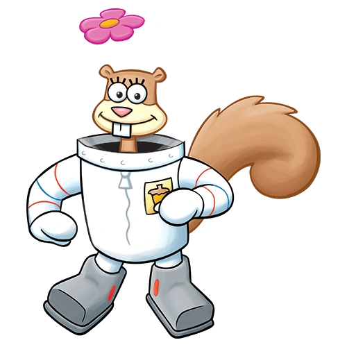 Spongebob Squarepants And Sandy Cheeks In Love