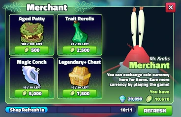 Mr. Krabs Merchant | SpongeBob Tower Defense Wiki | Fandom